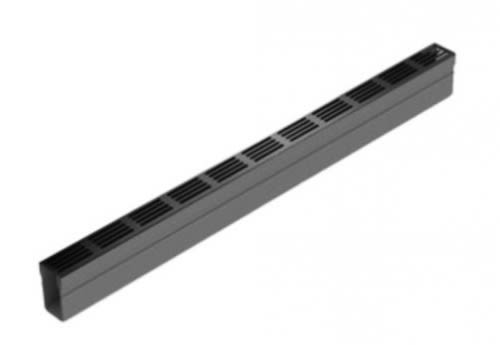 1m Aco Threshold Drain With Black Aluminium Grating / Plastic Casing 6 ...